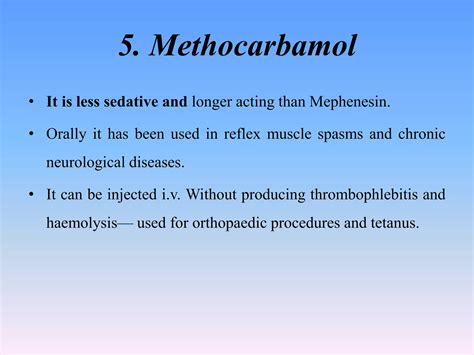 Centrally Acting Muscle Relaxants Pptx