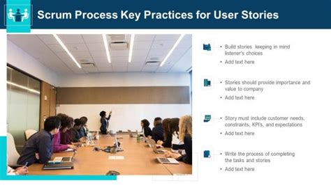 scrum process key practices for user stories powerpoint templates