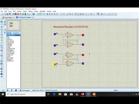 Simulasi Program Set Reset Latch Menggunakan Proteus YouTube