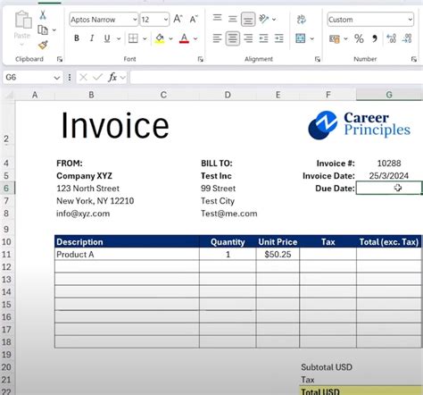 Automate Invoices In Excel Click Export As PDF Quick Guide