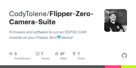 Github Codytolene Flipper Zero Camera Suite Firmware And Software To Run An Esp Cam Module