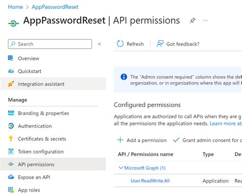 Reset User Account Passwords Using Microsoft Graph And Application