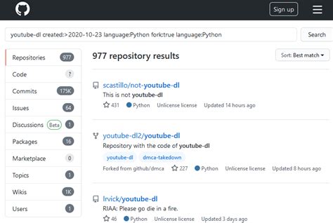 Angry Youtube Dl Users Flood Github With New Repos After Takedown