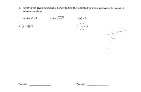 solved 2 refer to the given functions s t and v to find the