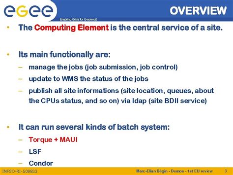 Enabling Grids For E Scienc E Computing Element Installation
