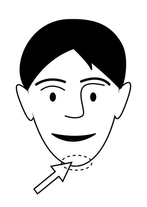 Chin Clipart Black And White