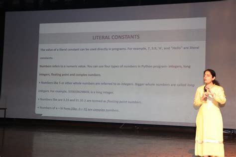 A “python Workshop” By Eminent Writer Dr Reema Thareja In Association