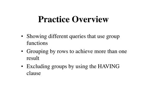 ppt 5 aggregating data using group functions powerpoint presentation