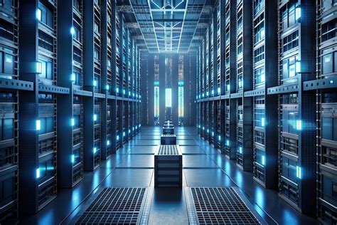 Premium Photo Modern Data Center And Network Infrastructure Solutions