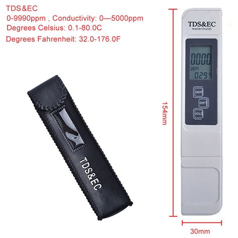 Ph Meter Water Tester Tds Ph Ec Tester Temperature Vicedeal