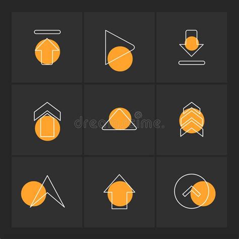 Arrows Directions Pointer Arrow User Interface Pointer Stock