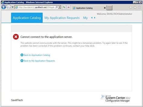 System Center Configuration Manager 2012 Cannot Communicate With The Server