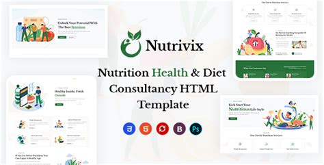Nutrivix Stunning Consultancy Nutrition HTML Template