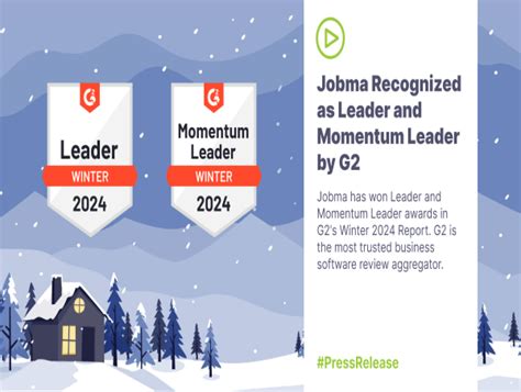 Jobma Recognized As Leader And Momentum Leader In G2s Winter 2024 Report