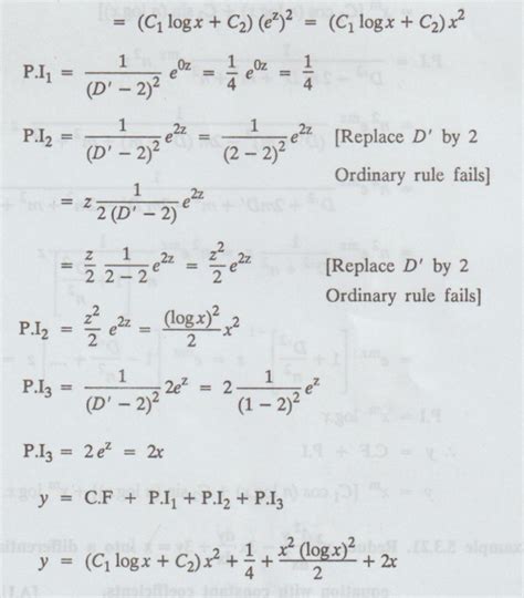 A Problems Based On Cauchy Euler Solved Example Problems Ordinary Differential Equations