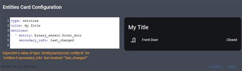 entity id as secondary info configuration home assistant community