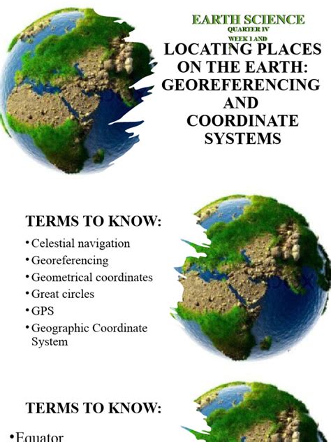 Week 1 Locating Places On The Earth Georeferencing And Coordinate
