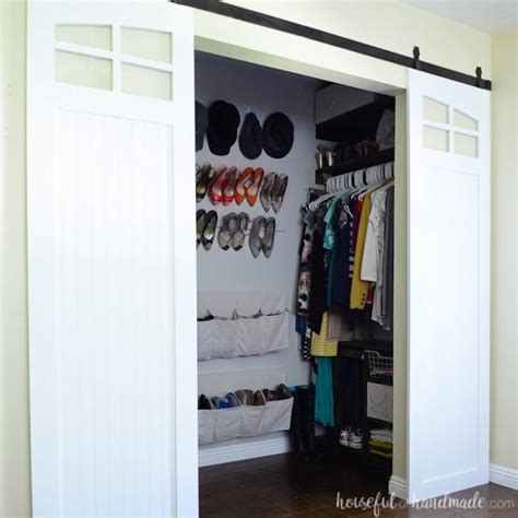 Closet Sliding Barn Doors Build Plans Houseful Of Handmade