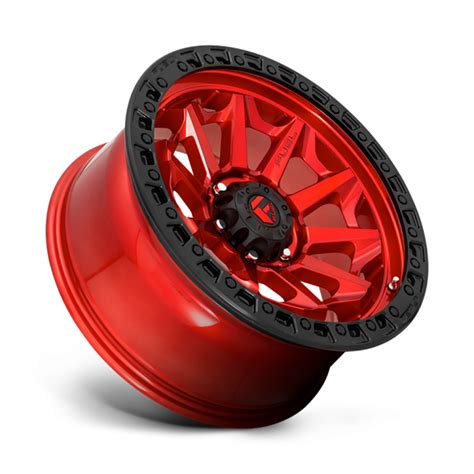 Alloy Wheel D695 Covert Candy Red Black Bead Ring Fuel