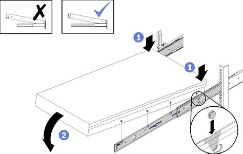 Install The Enclosure On The Slide Rails ThinkSystem SD Lenovo Docs