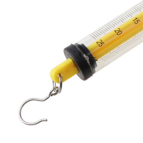 Newton Force Meter Max Capacity 25N Plastic Tubular Spring Scale Dual Scale Labeled For Physical