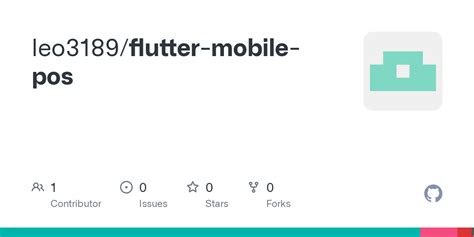Github Leo3189flutter Mobile Pos