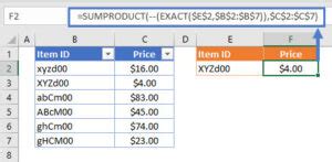 Case Sensitive Lookup Excel Google Sheets Automate Excel