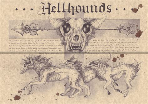 Medium Hellhounds Night Version Art Print Etsy