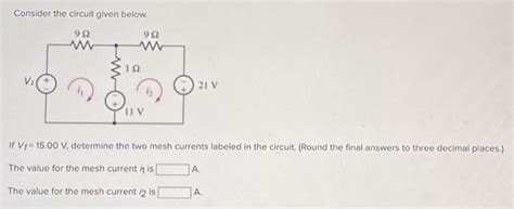 Solved Consider The Circuit Given Below If V V Chegg
