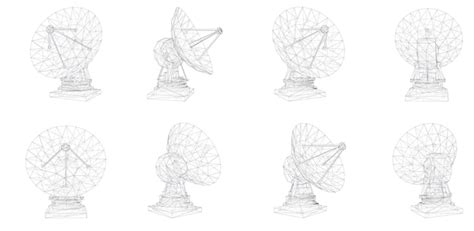 Premium Vector Vector Set Radio Antenna Astronomy And Space Research