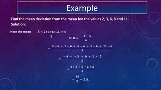 The Mean Deviation Pptx Physics Science