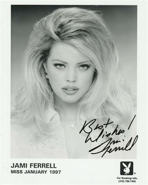 Jami Ferrell Playboy Playmate Signed Autographed Headshot Promo 0197