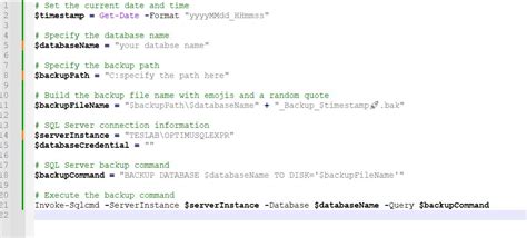 Musbaudeen Oyedeji On Linkedin Simple Powershell Script To To Backup Sql Server Database