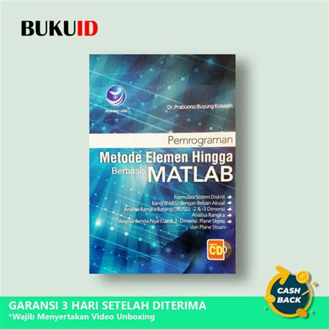 Promo Buku Pemrograman Metode Elemen Hingga Berbasis Matlab Cd Kota