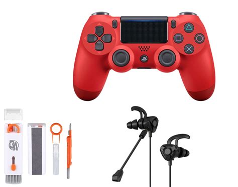Pre Owned Sony Dual Shock Red Gaming Controller Ps4 Console With Black