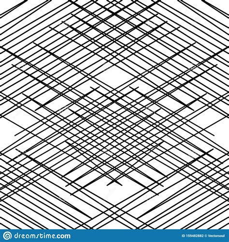 Grid Mesh Pattern Texture With Dynamic Irregular Lines Intersecting Stripes Matrix Grating