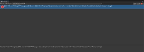Iapmanagercs942 Error Cs0535 Iapmanager Does Not Implement Interface Member
