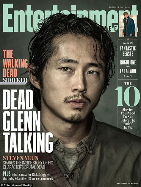 Steven Yeun Says Twd Character Never Got His Fair Due Daily Mail Online