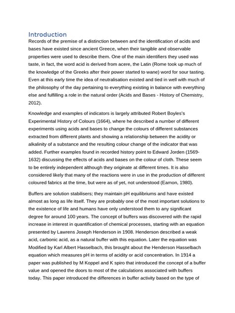 chem prac report pdf buffer solution acid
