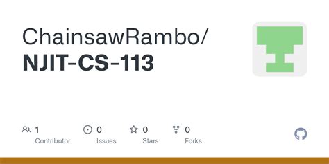 Github Chainsawrambonjit Cs 113