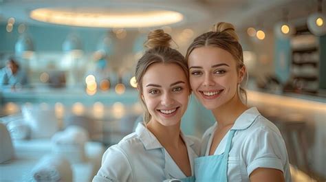 Premium Photo The Girls Are All Smiling And Posing For A Photo With A
