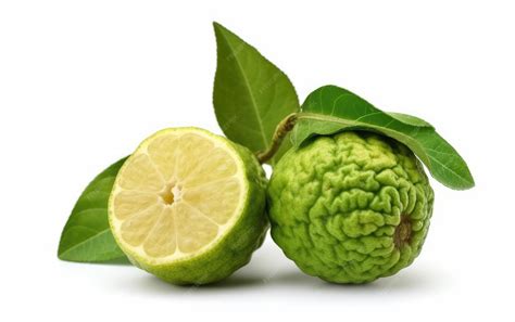 Premium Ai Image A Close Up Bergamot Isolated On A White Background