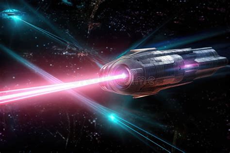 Innovative Nuclear Fusion Propulsion In Deep Space Stock Illustration Illustration Of Galaxy