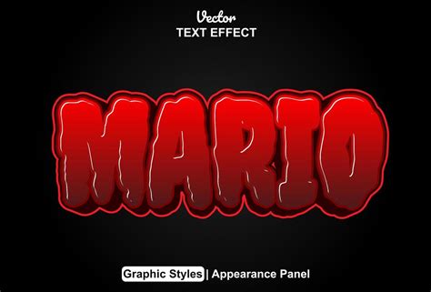 Mario Text Effect With Graphic Style And Editable 20918455 Vector Art At Vecteezy