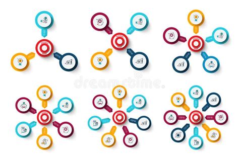 Vector Target With Arrows Template For Cycle Diagram Graph Presentation And Chart Stock