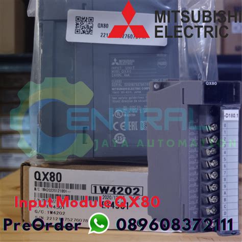 Jual Mitsubishi Plc Qx80 Dc Input Module Unit 24 V Dc 16 Inputs