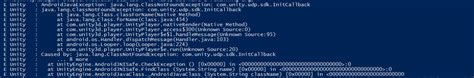 androidjavaexception java lang classnotfoundexception com unity udp