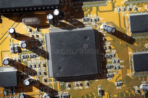 Micro Processor On Electronic Circuit Board Stock Image Image Of Electronics Texture 275303239