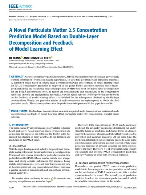 A Novel Particulate Matter 25 Concentration Prediction Model Based On Double Layer
