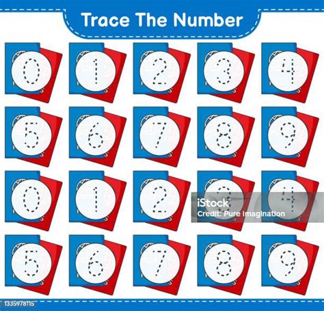 숫자를 추적합니다 여권으로 숫자를 추적합니다 교육 어린이 게임 인쇄 워크 시트 벡터 일러스트레이션 0명에 대한 스톡 벡터 아트 및 기타 이미지 Istock